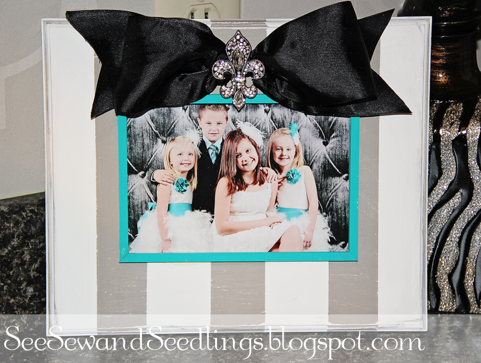 See Sew and Seedlings: Picture Frame Tutorial