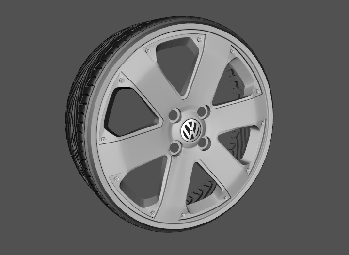 Roda VW track e field Zmodeler ~ WorkShop3D