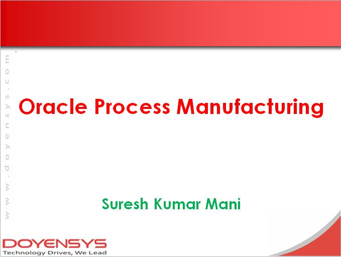 ORACLE MASTERMINDS: An Overview of Oracle Process Manufacturing - A ...