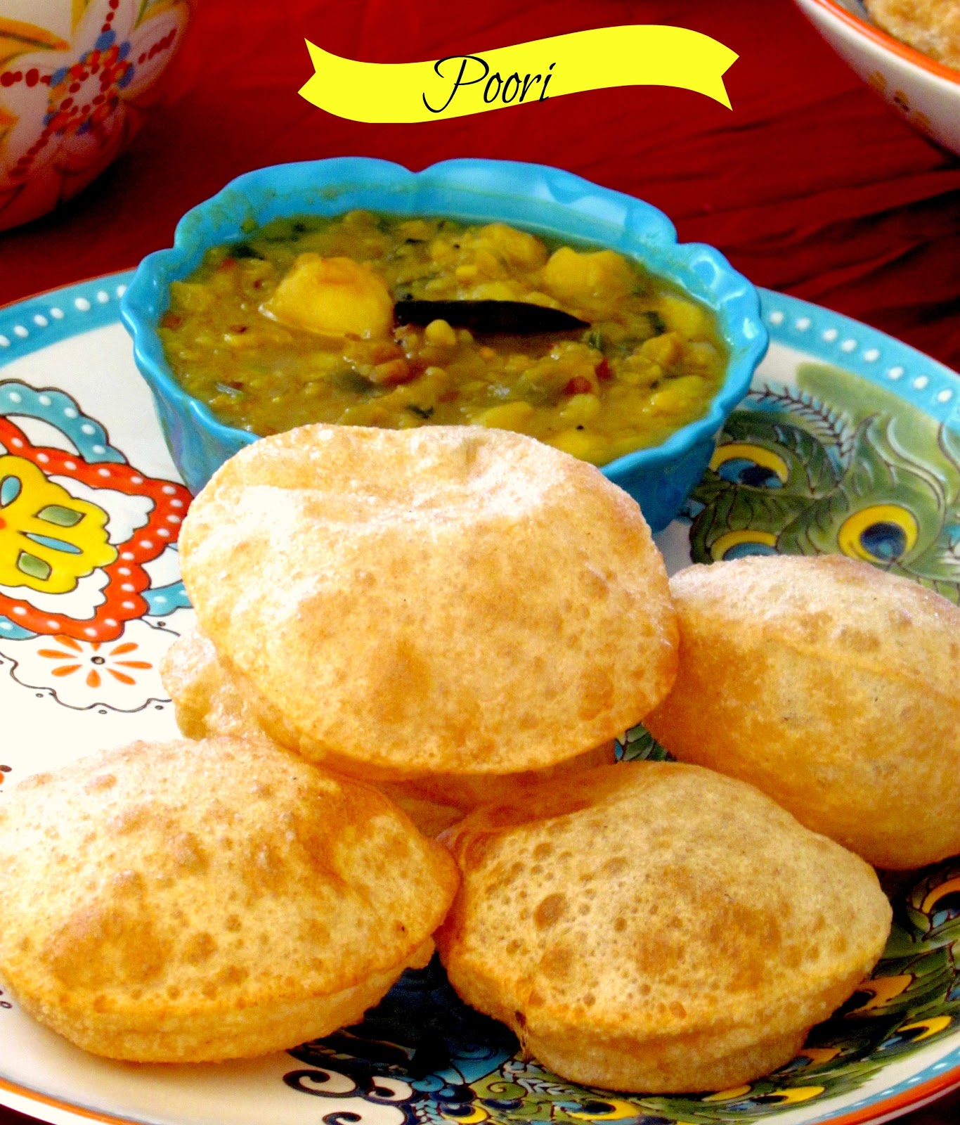 Savitha's Kitchen: Poori - Puffed Indian flat bread / Blogging marathon ...