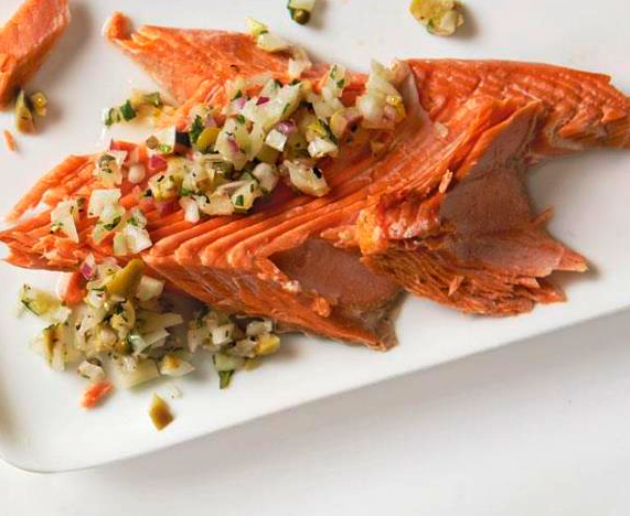 Stathi's Kitchen Art: Salt-crusted salmon