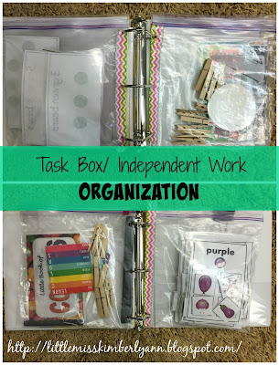 Little Miss Kim's Class: Task Box / Independent Work Organization in ...