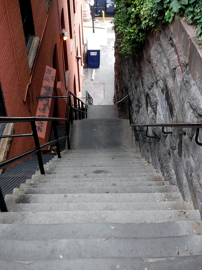 OTIS (Odd Things I've Seen): Bronzing Beelzebub: The Exorcist Steps Plaque