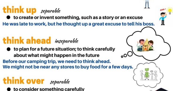 Bakker Idiomas: Phrasal Verbs com Think