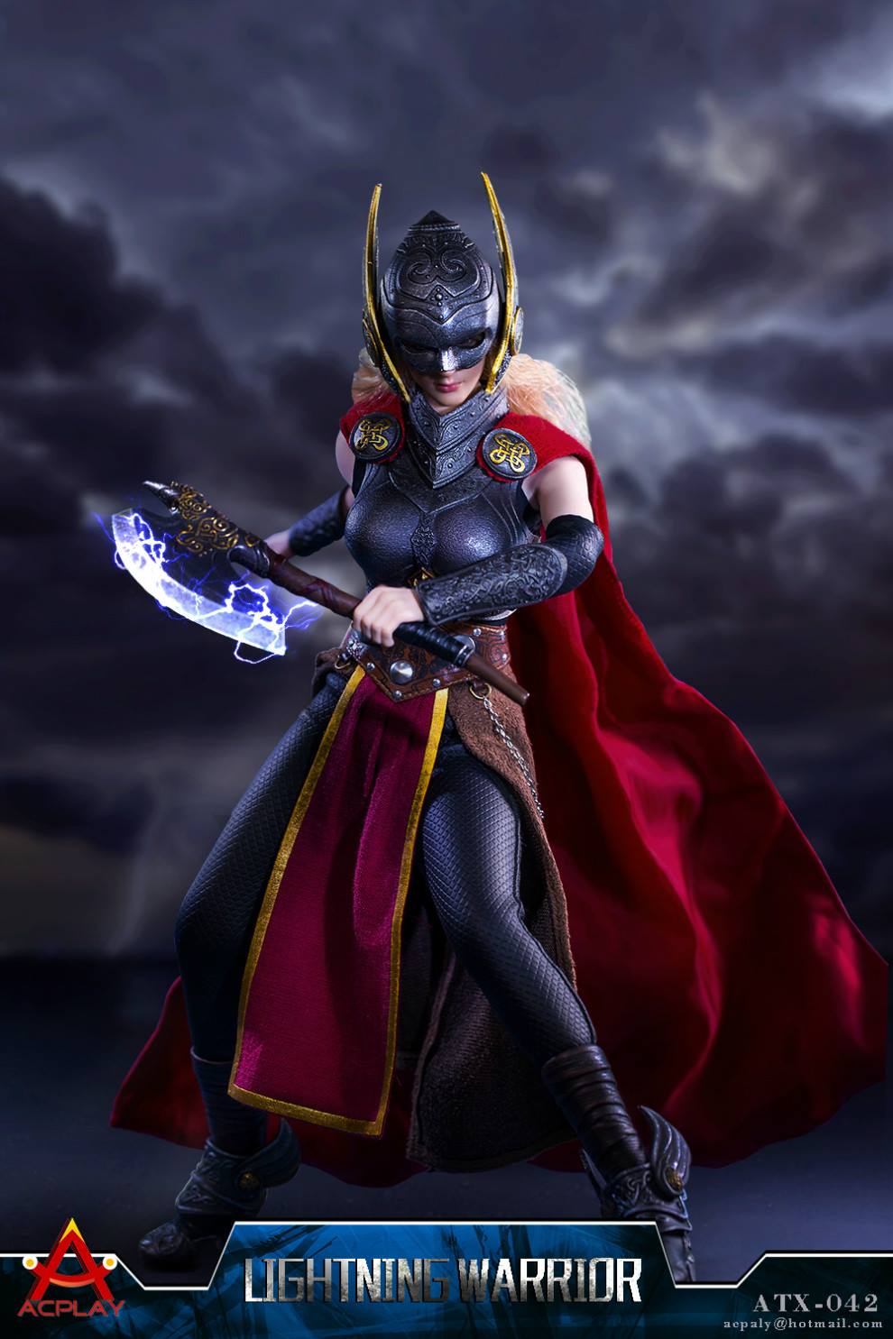 toyhaven: AC Play 1/6th scale Lightning Warrior Armor with Head sculpt ...