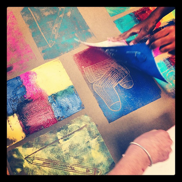 Dream. Pray. Create.: WiPs: "Common Threads" Printmaking project | 2D ...