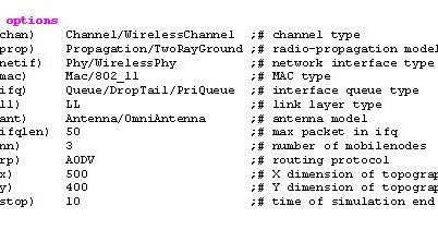 Tcl script to create fixed wirless nodes NS2 WIRELESS PROGRAM ~ ENGINEERING PROJECTS