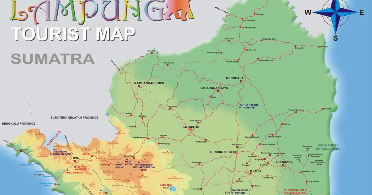 Situs Razvi's: Lampung Tourist Map