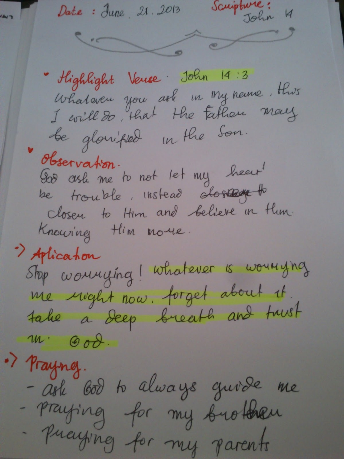 DIY S.O.A.P ( Your journal book with God)