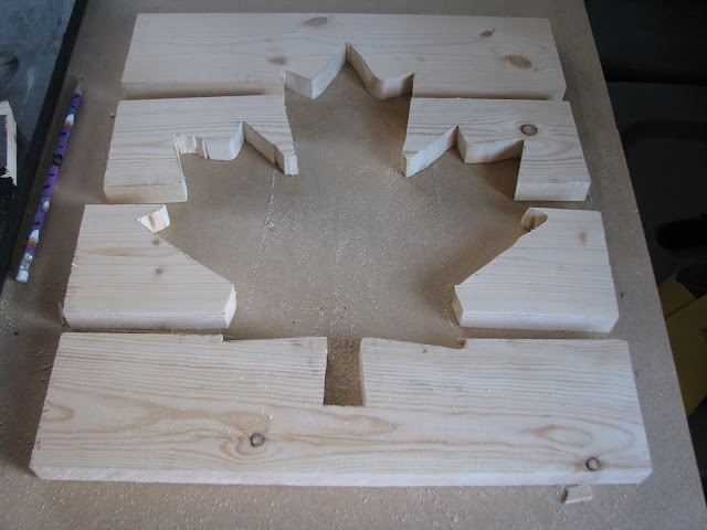 My So-Called DIY Blog: DIY Maple Leaf Wood Art (Happy Canada Day!)