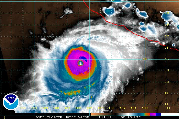 EYE OF THE STORM: Hurricane Adrian