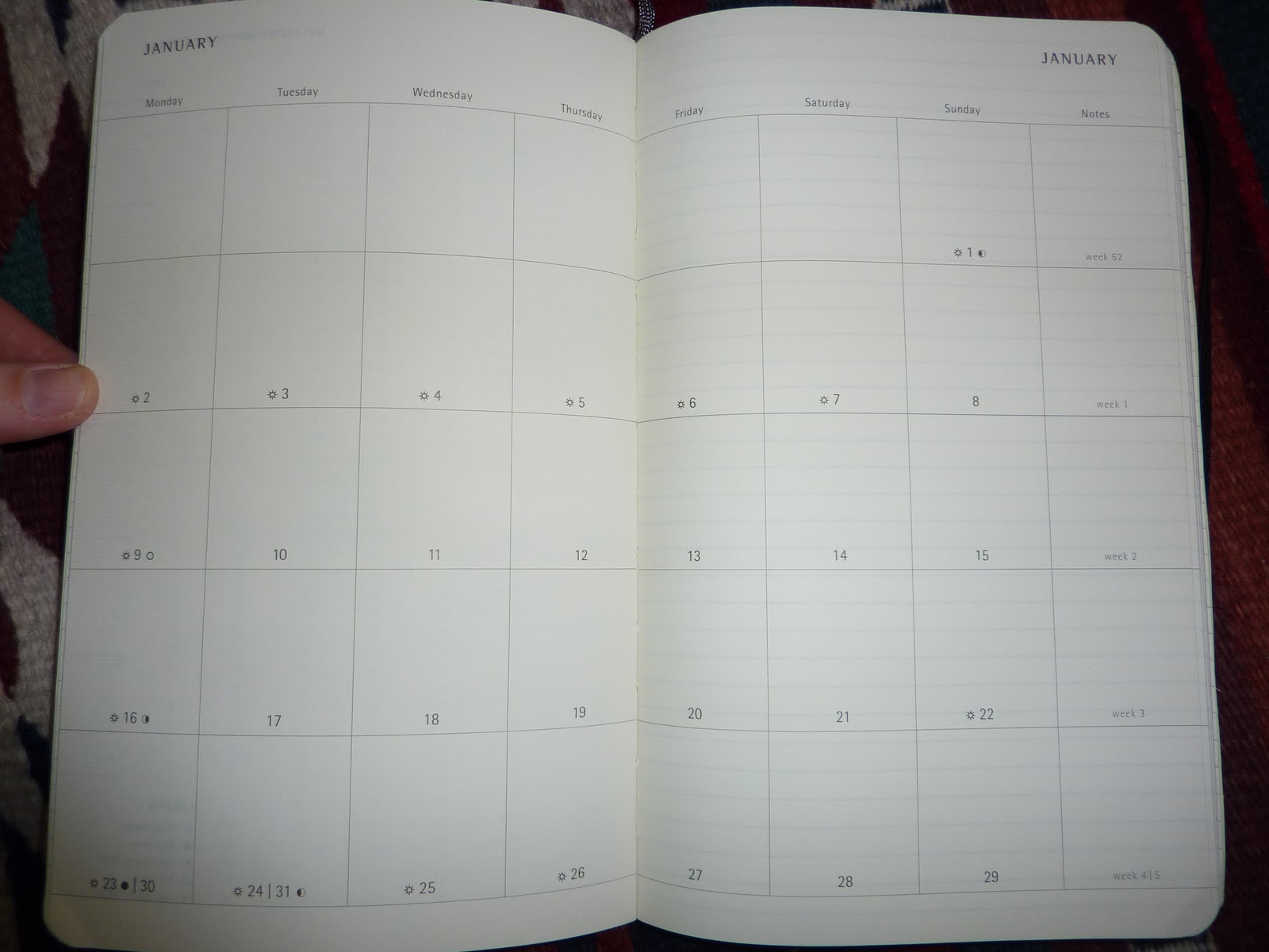 Plannerisms: 2012 Moleskine Monthly Notebook