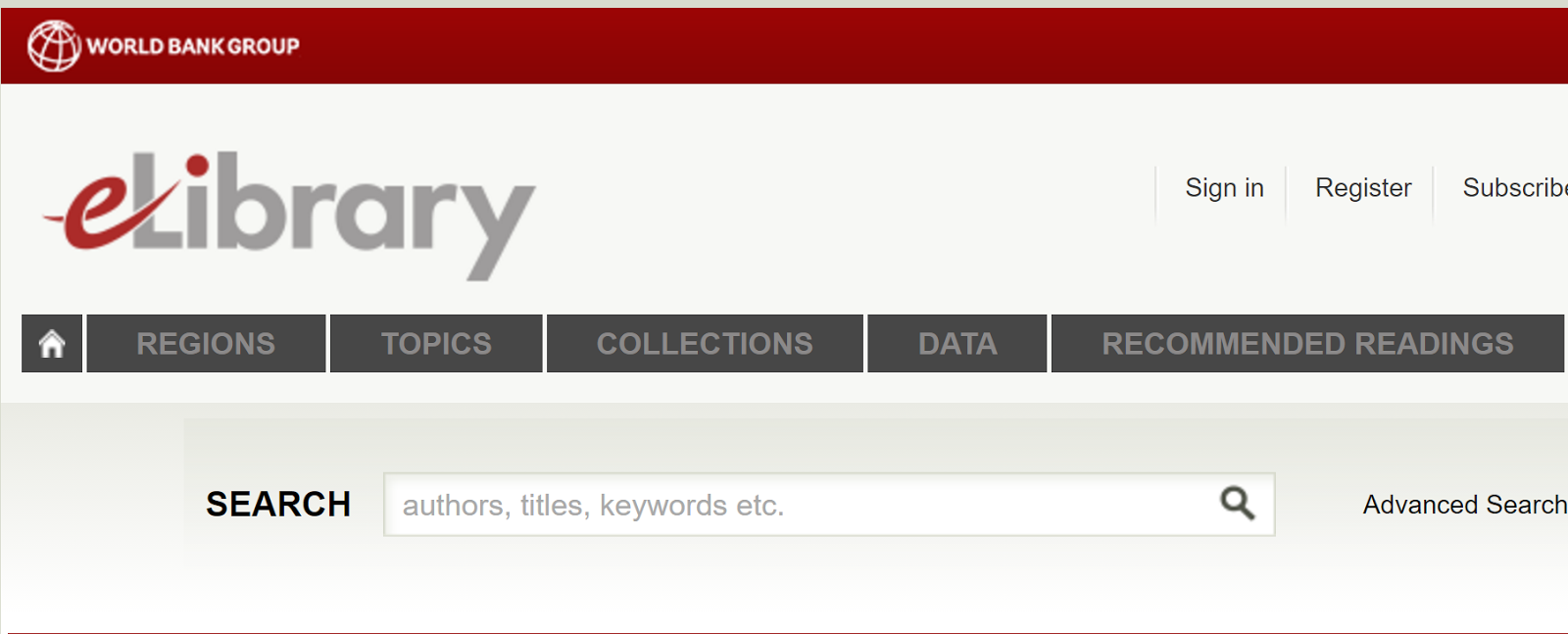 Sharing Knowledge: World Bank eLibrary