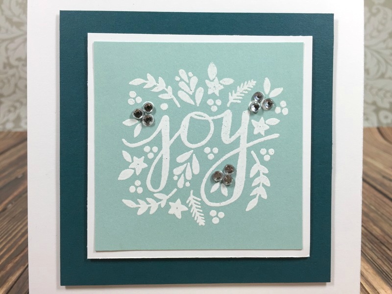 Courtney Lane Designs: Simple Stamped Joy card