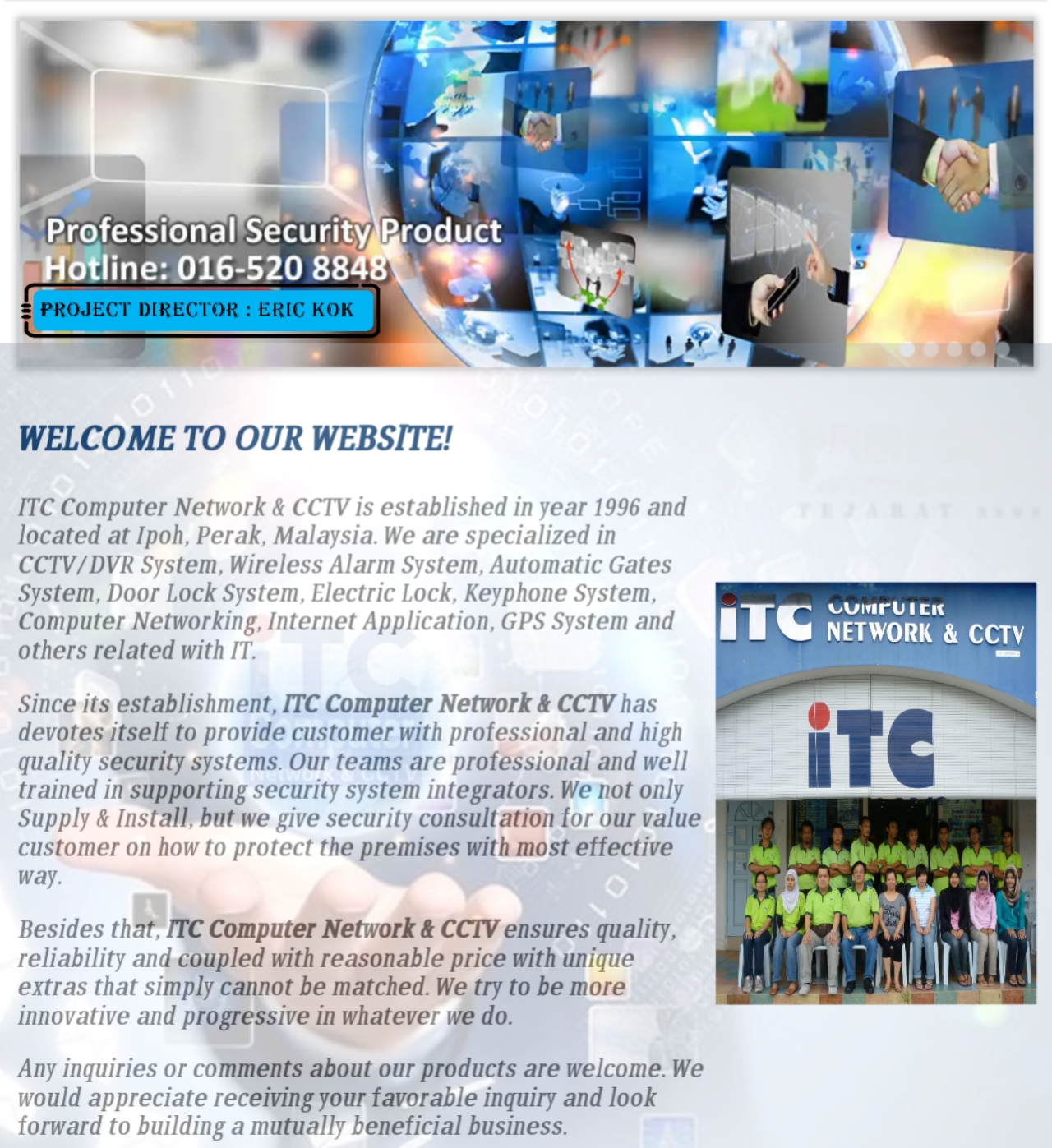 Welcome To ITC - ITC Computer Network & CCTV Sdn. Bhd