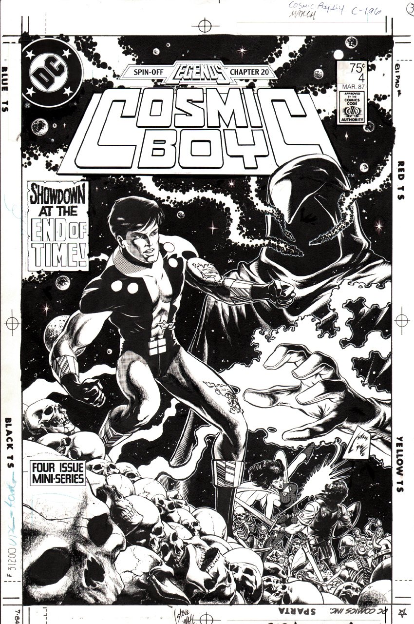 DC Comics of the 1980s: 1987 - Anatomy of a cover - Cosmic Boy #4