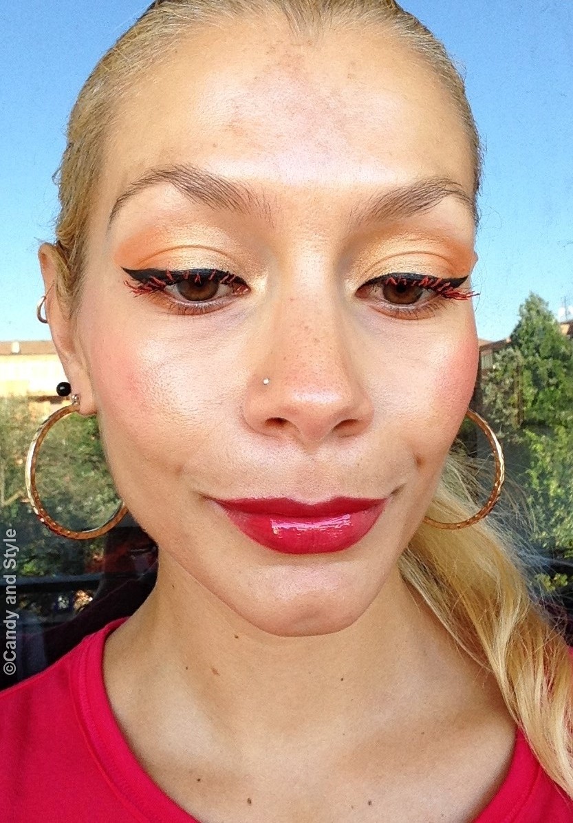 Summer Brightness: Orange Lashes And Glowy Skin - Candy and Style