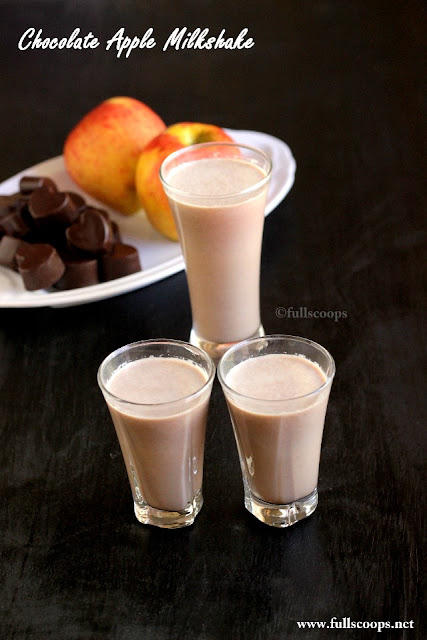 Chocolate Apple Milkshake | Easy Milkshake Recipes ~ Full Scoops - A ...