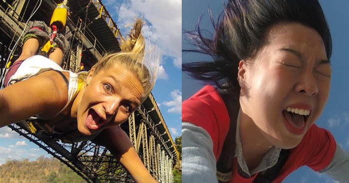 20 Most Hilarious Bungee Jumping face Expressions of People Caught on ...