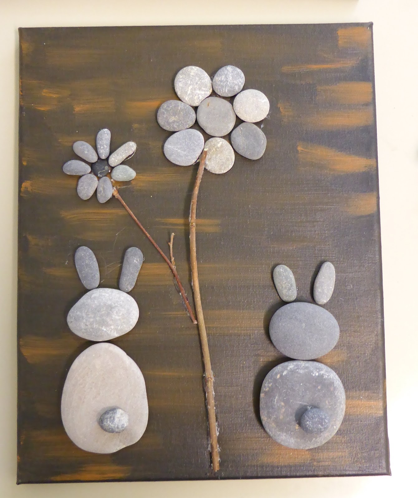 Longchamp Bricole: Tableaux avec des cailloux et petits galets ...