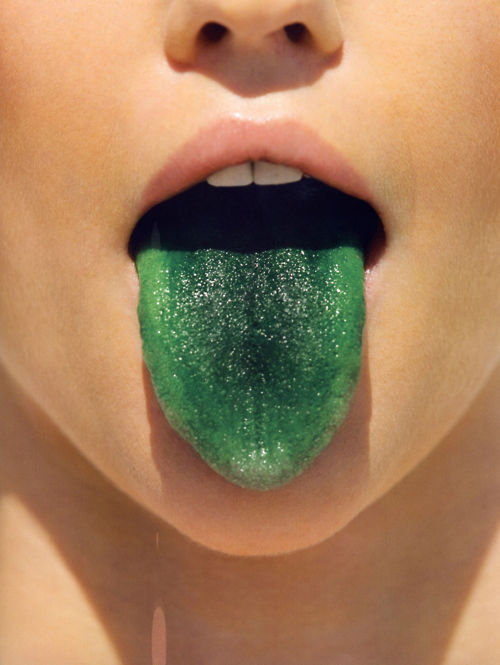 The Girl With Two First Names Licking Green the-girl-with-two-first-names-licking-green