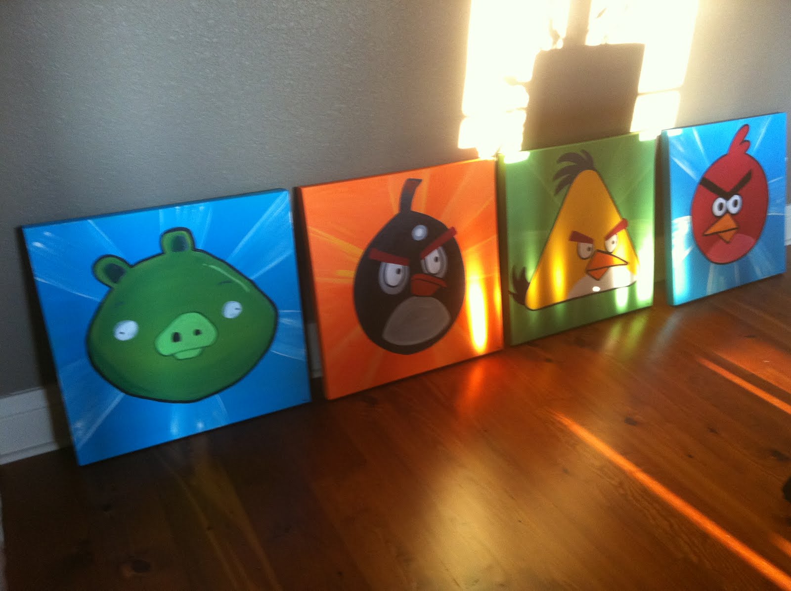 Neon Southern Lady: Angry Birds Room