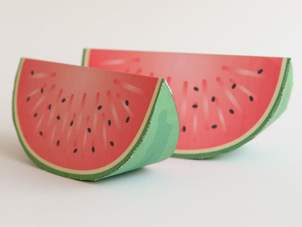 Watermelon Paper Toy | Paperized Crafts