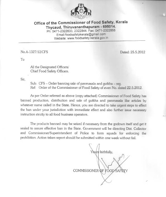 FOOD SAFETY LATEST: May 30, 2012