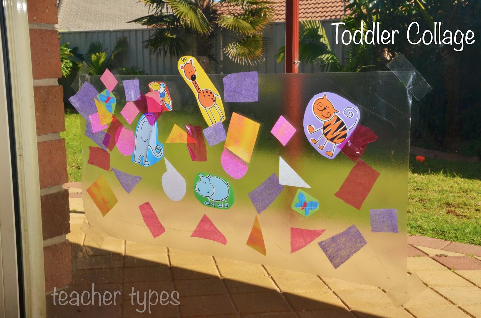 Sticky Collages | A Little Art idea for Little People - Teacher Types