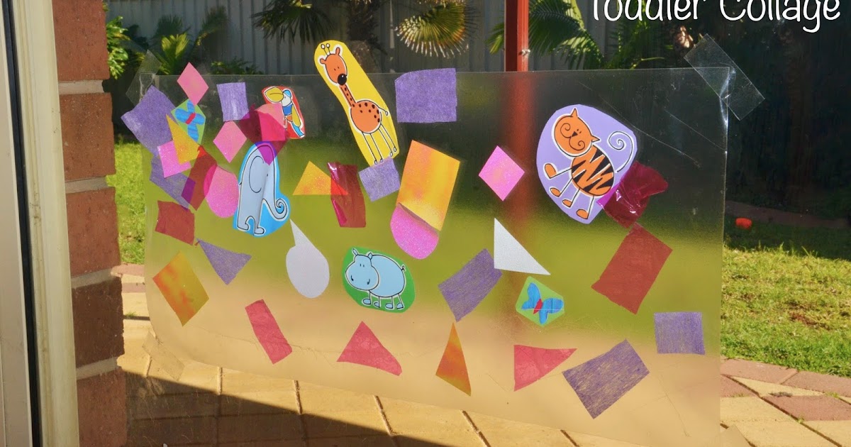 Sticky Collages | A Little Art idea for Little People - Teacher Types