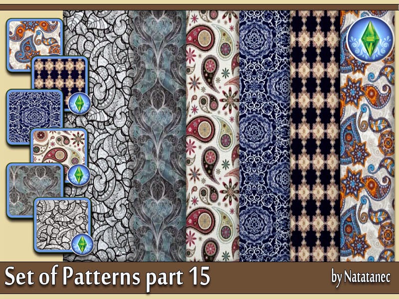 Corporation "SimsStroy": The Sims 3. Set of Patterns part 15.