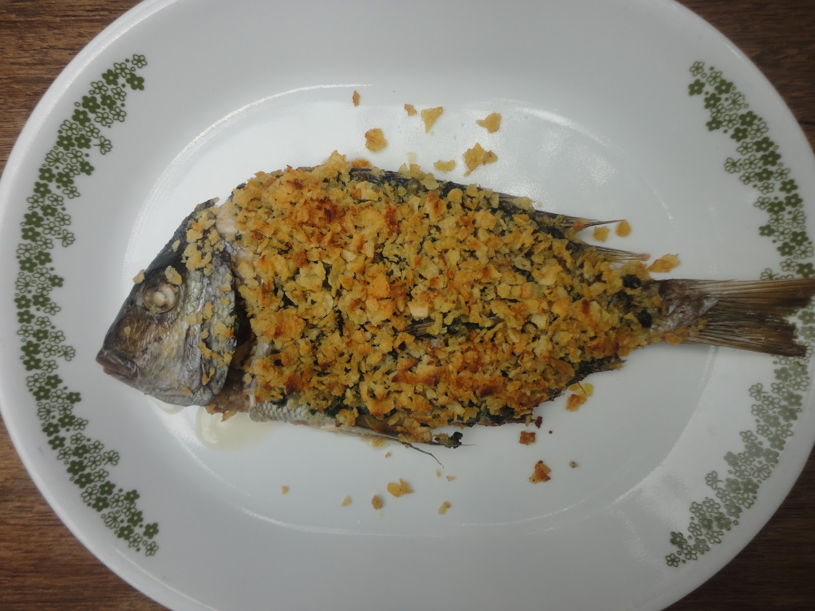Bliss House Happiness: Grilled Porgy with Potato Chip Crumbs