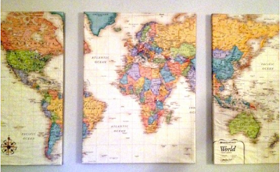 ashli brooke: DIY Canvas Map