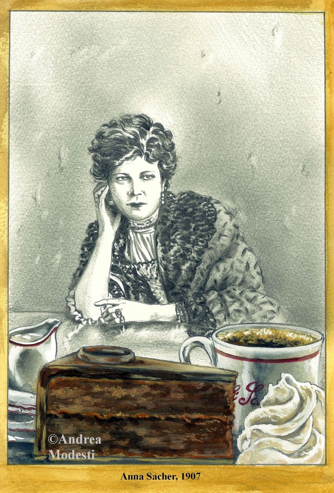 Andrea Modesti Art and Illustration: Anna Sacher, 1907