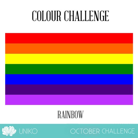 desert diva : Guest designing for Uniko : A Rainbow challenge