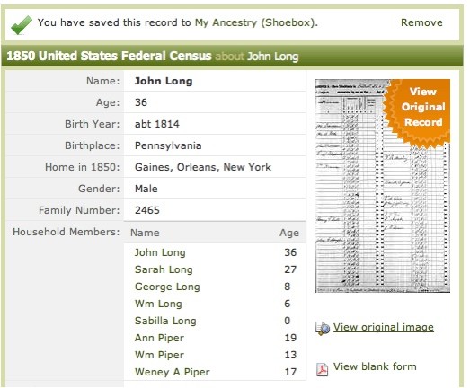 Philip Long of Germany: The Piper family