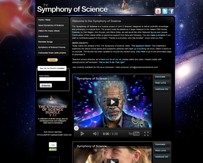 Symphony of Science - Scientific Knowledge and Philosophy through Music ...