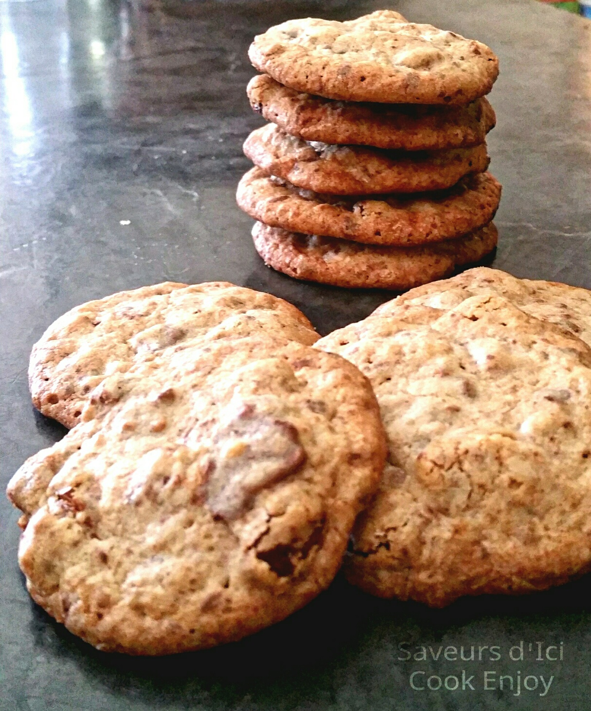 Saveurs d'Ici - Cook Enjoy: Thermomix : Véritable Cookies Chocolat ...