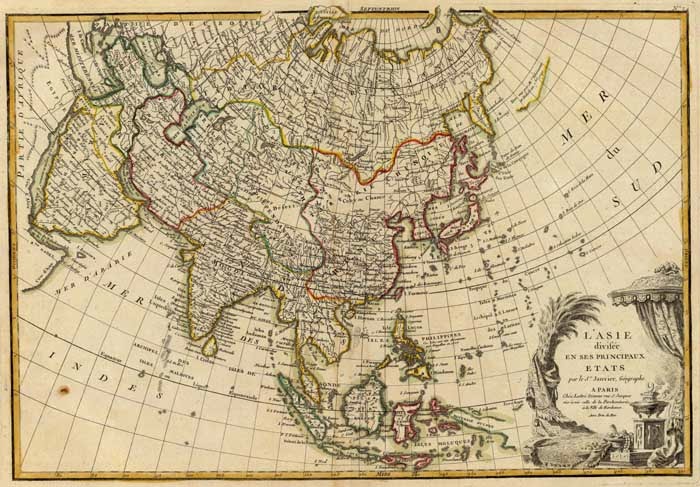 Map of Asia in 1762