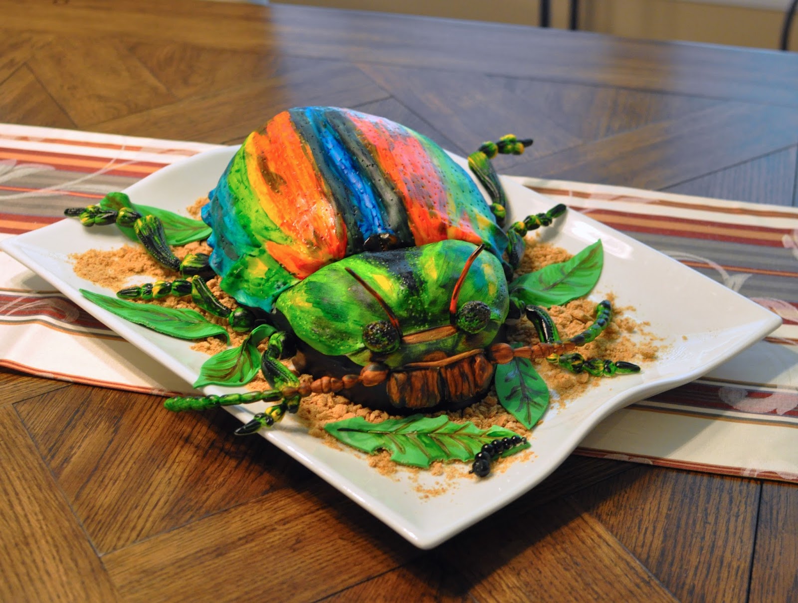The Bake More: The Pissed-Off Leaf Beetle Cake