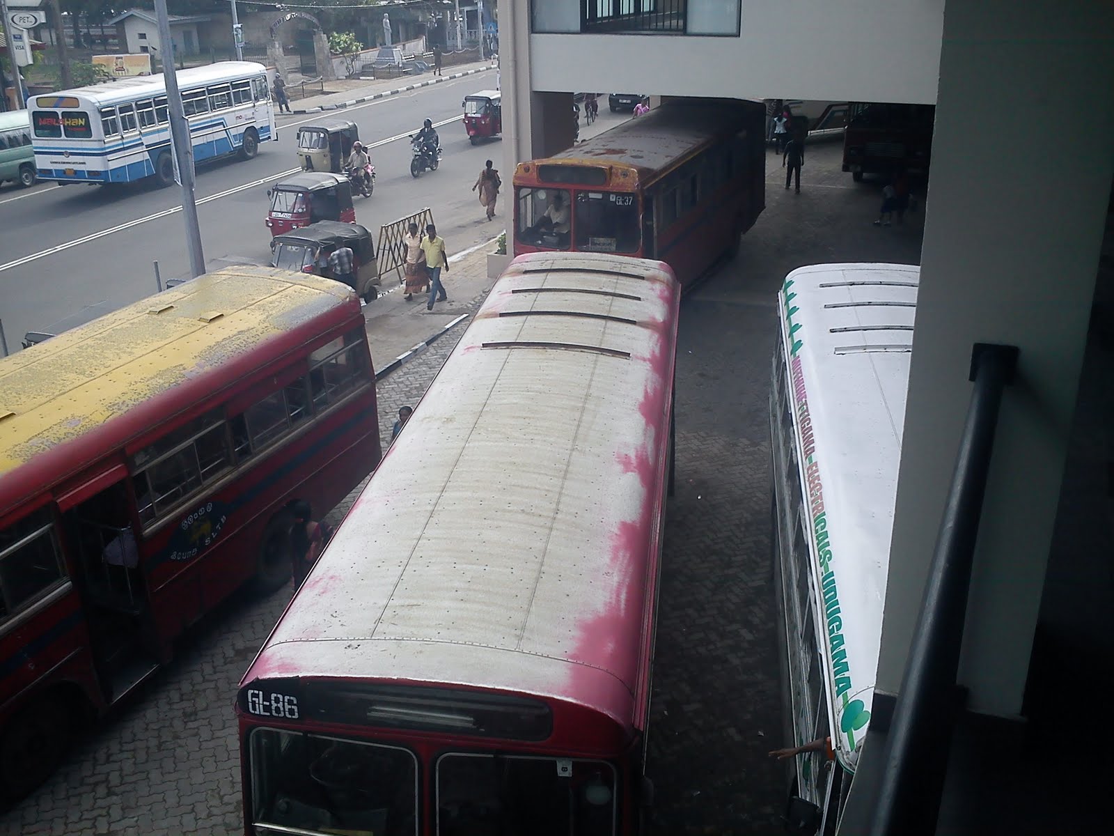 Modern bus stand for Galle