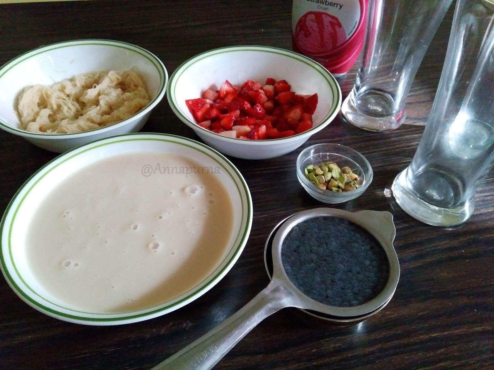 Annapurna: Strawberry Falooda Recipe