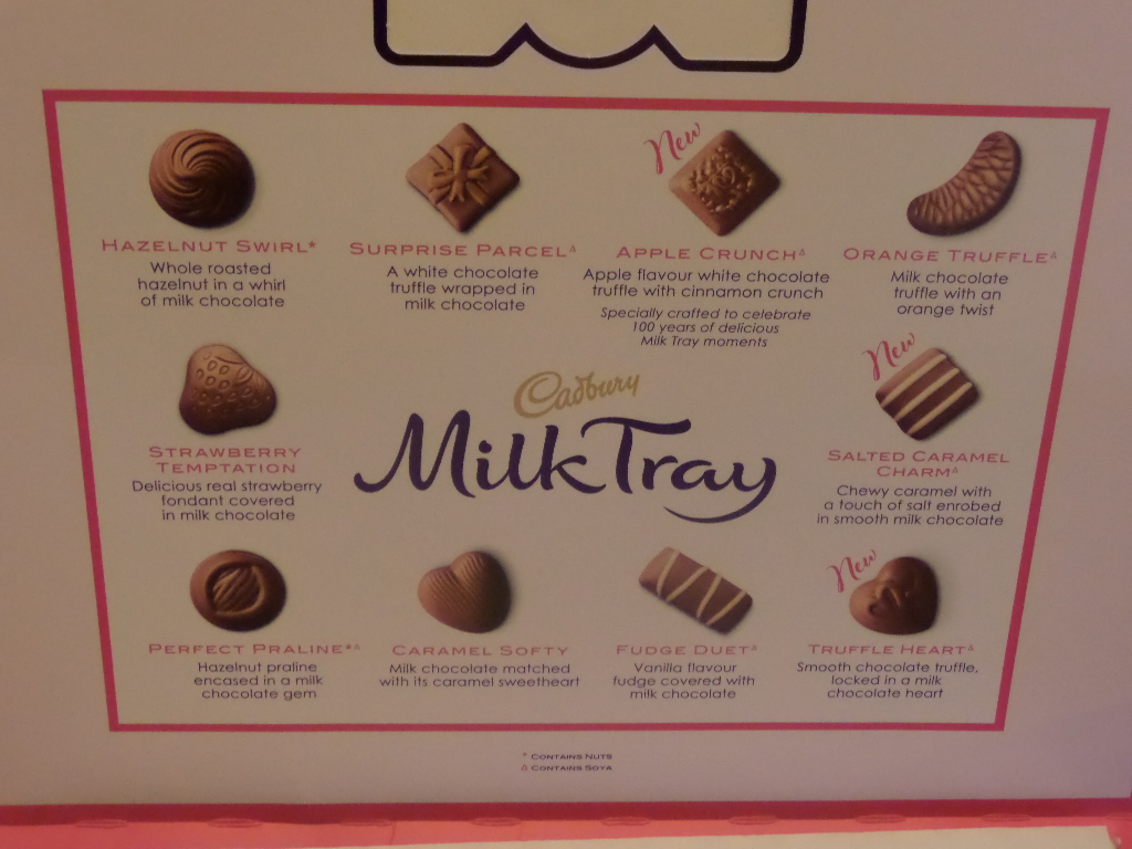 Madhouse Family Reviews: Happy 100th Birthday, Cadbury Milk Tray ! (review)