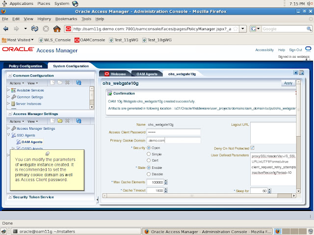 Oracle Access Management: How to configure OAM 11g Server and configure ...