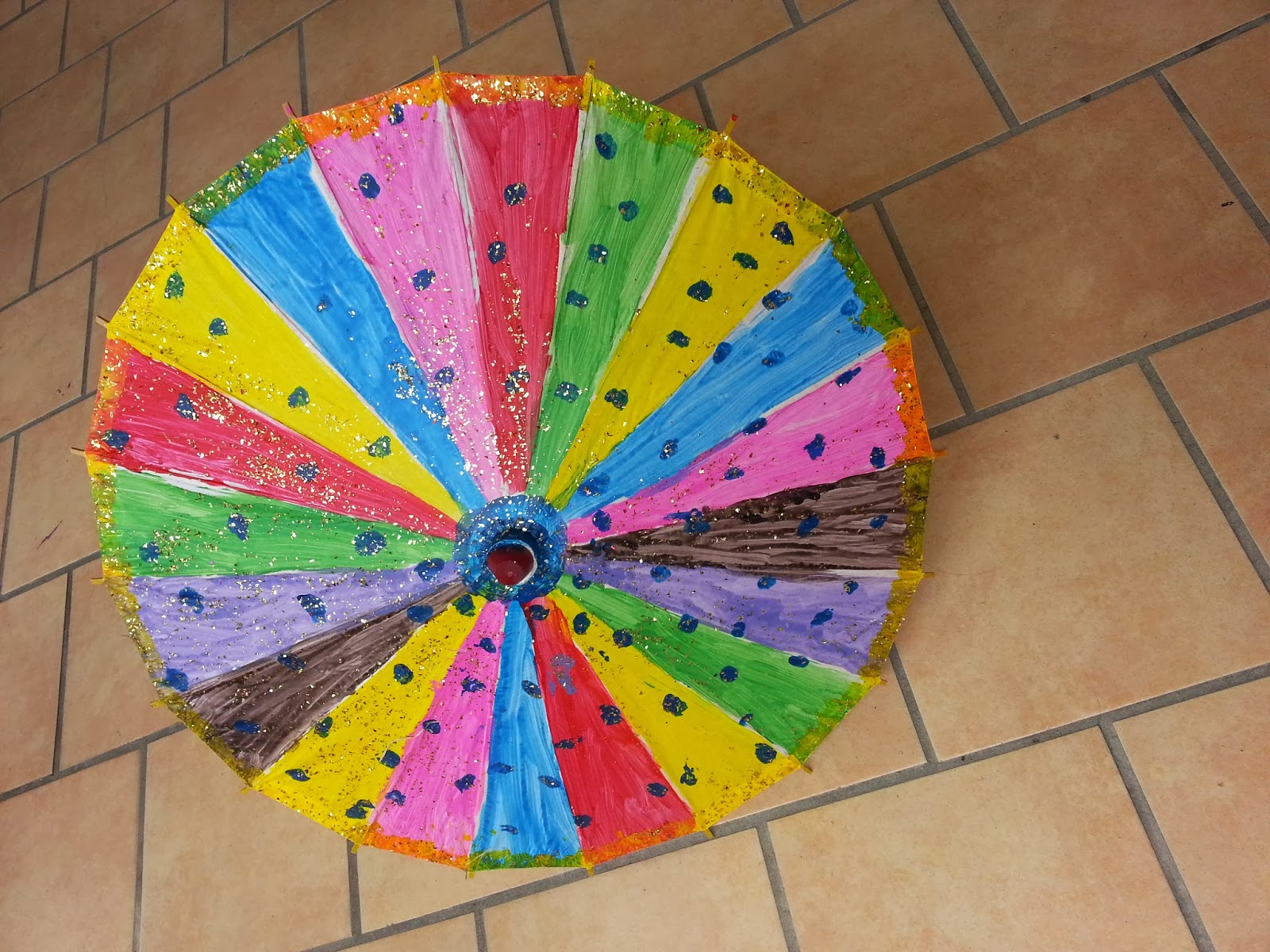 Life's little treasures: Kids activity - Umbrella painting