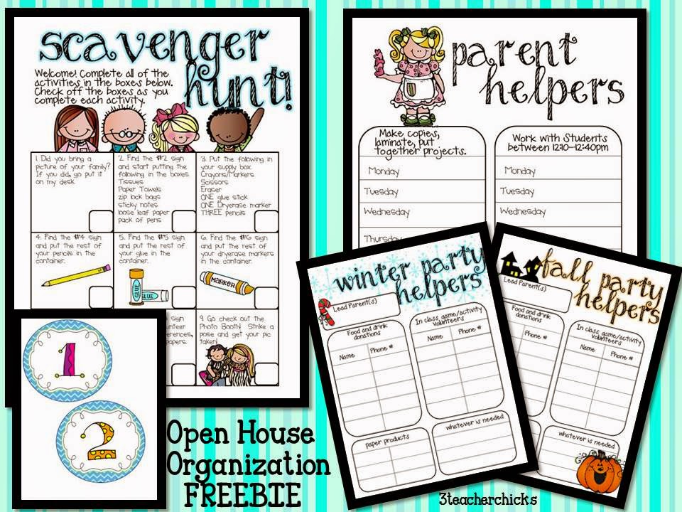 3 Teacher Chicks: Meet the Teacher- Open House Freebies and Bloghop!