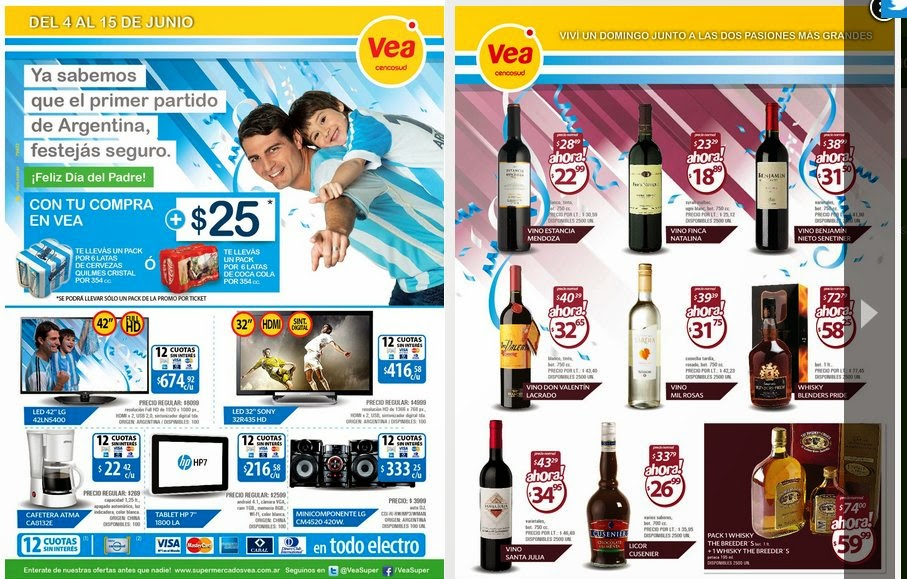 Ofertas y Promos en Argentina: Ofertas supermeracdos Vea fin de semana