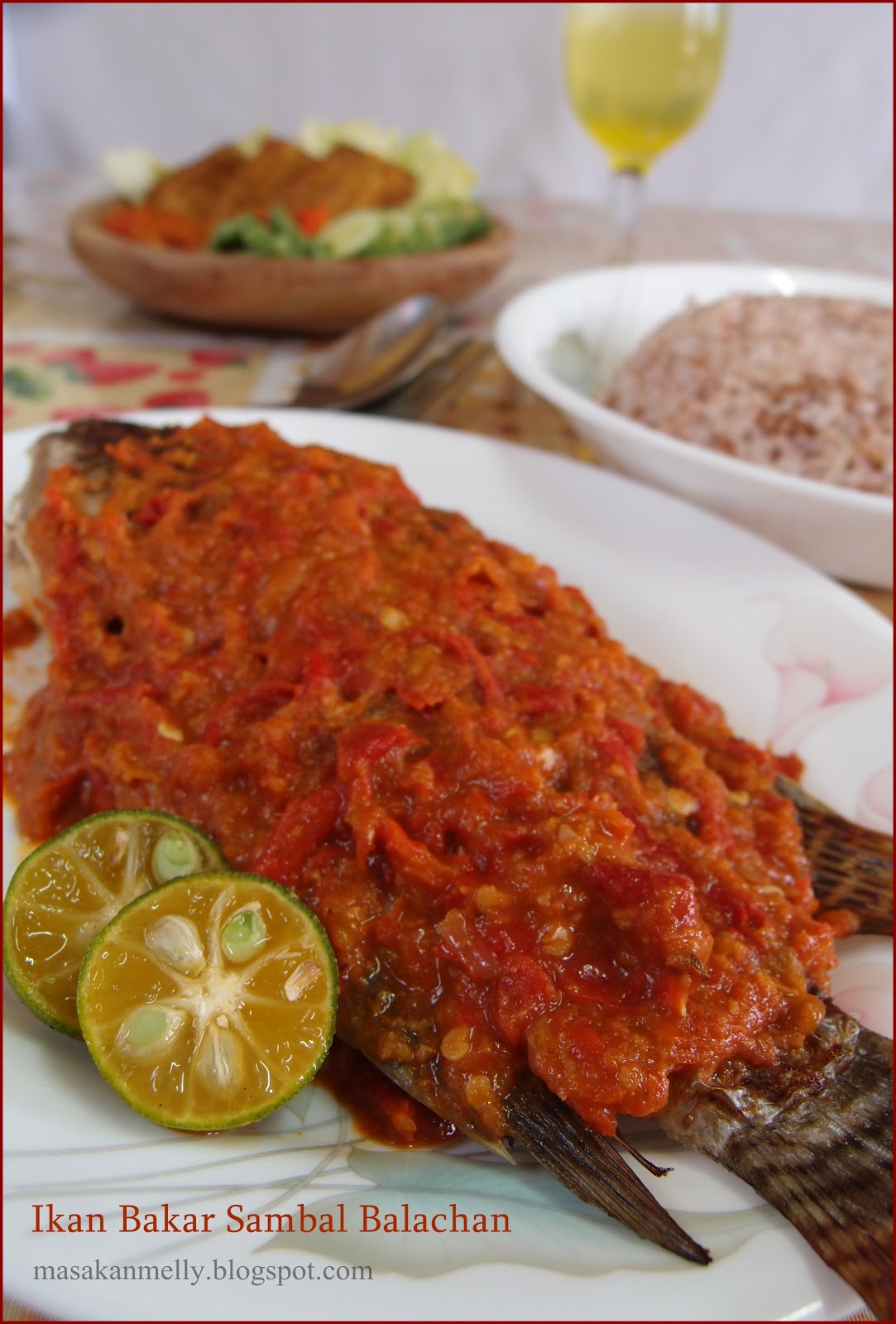 Masakan Melly: Ikan Bakar Sambal Balachan