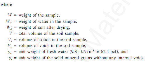 Weight–Volume Relationships. | Civil and Building Engineering.