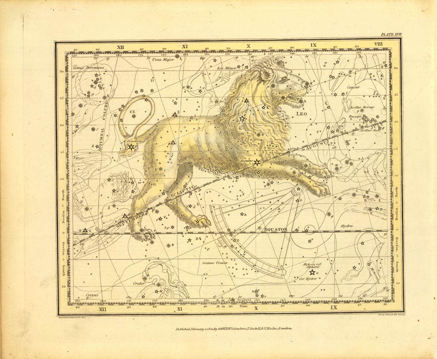 My art diary: Old map (collection "Sky map")